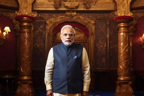 Premium Photo Prime Minister Narendra Modi At Rastrapati Bhawan To