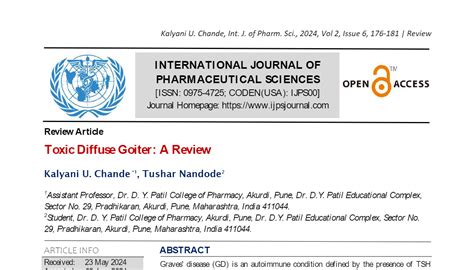 Toxic Diffuse Goiter A Review