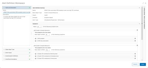 VRealize Operations Symptoms Alerts Vnuggets