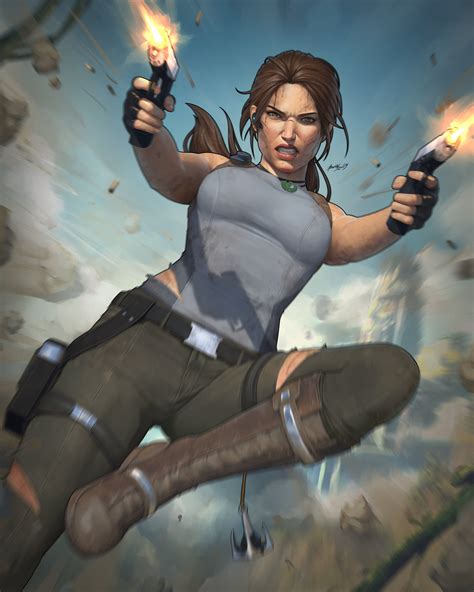 Lara Croft Lara Croft Game Art Tomb Raider Game Art Tomb