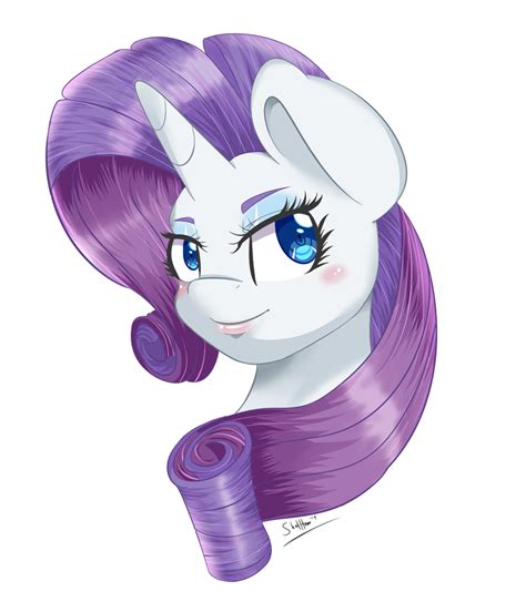Safe Artist Shelltoon Rarity Pony Unicorn Female Portrait Solo Derpibooru