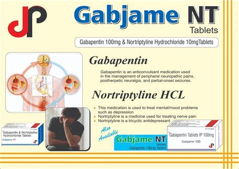 Gabapentin 100 Mg Nortriptyline Hydrochloride 10mg Tablets 10x10 At Best Price In Una