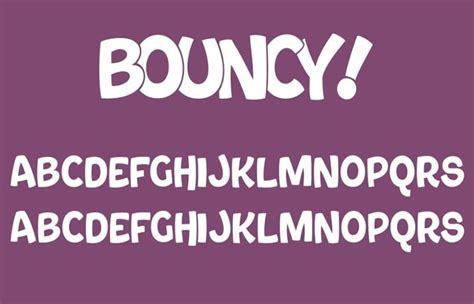 Bouncy Font Free Download Fonts Monster