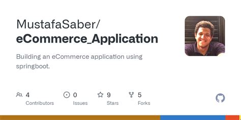 Github Mustafasaberecommerceapplication Building An Ecommerce