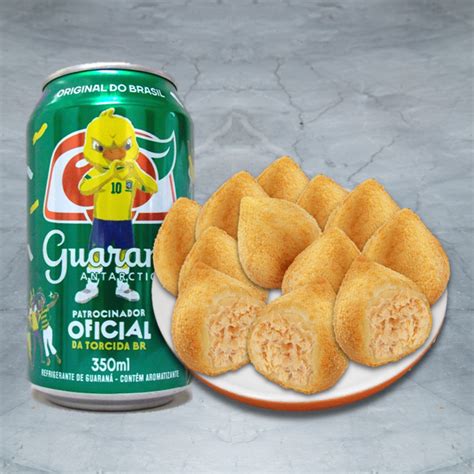 Combo 12 Coxinhas 1 Guaraná Antarctica Brazilian Meal