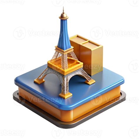 Beautiful Rustic A 3d Printer Creating A Miniature Replica Of The Eiffel Tower Layer By Layer
