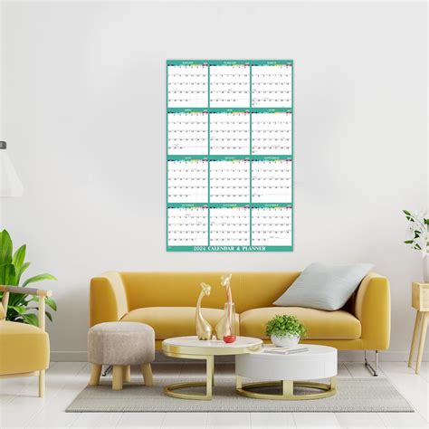 Calendario Anual De Pared 2023 2024 Calendario De Pared Anual 2023