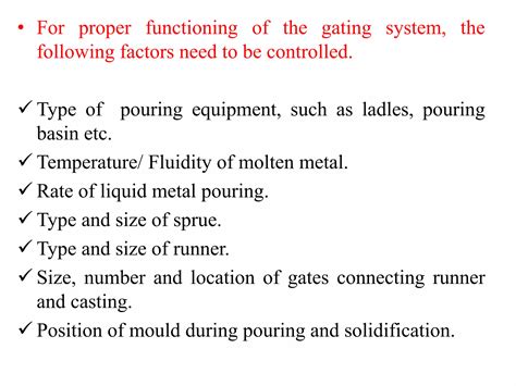 Gating System In Casting Pptx Physics Science