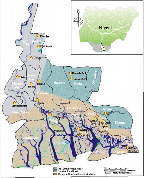 State Map With Rivers