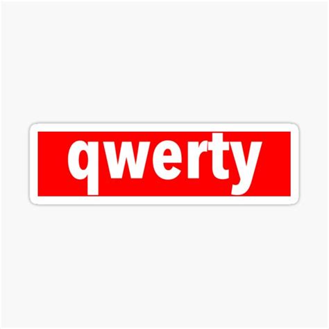Qwerty Keyboard Stickers Redbubble