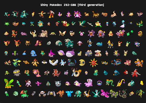 Third Generation Shiny Pokedex By Lendsei On Deviantart