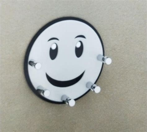 Smiley Wall Cloth Hook At ₹ 135piece Double Clothes Hook In Rajkot