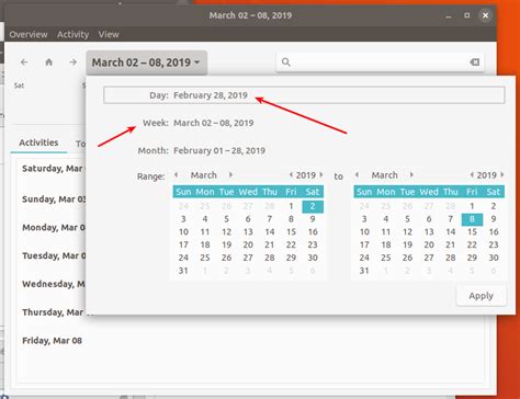 week view is set for next week · issue 392 · projecthamster hamster