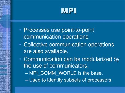 Mpi Point To Point Communication Example At Julian Lentini Blog