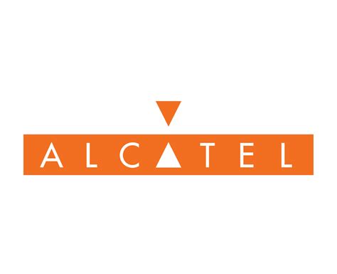 Alcatel Brand Logo Phone Symbol Orange Design Mobile Vector Illustration Vector Art At