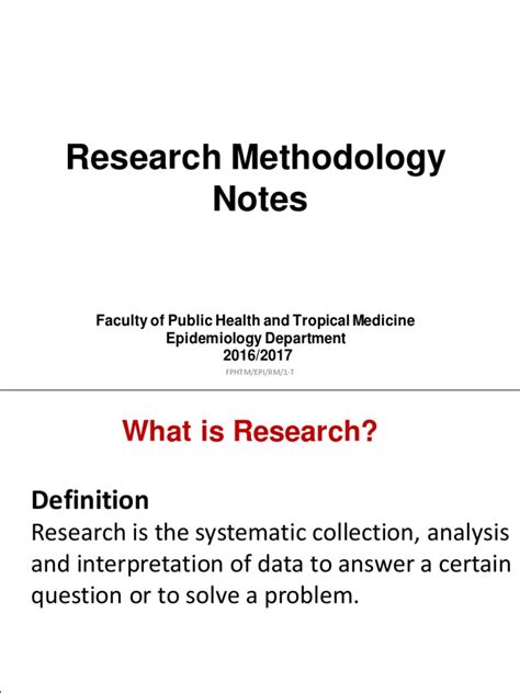 Dr Kotb Research Methodology Handout Full Modified Pdf Sampling