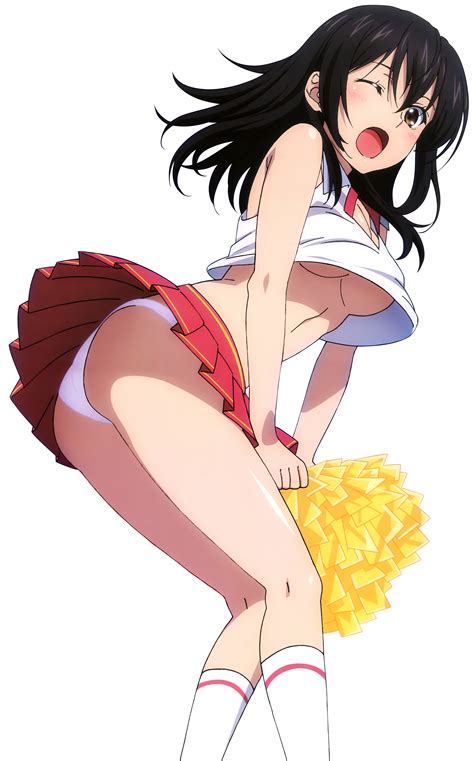 Himeragi Yukina Strike The Blood Absurdres Highres Official Art Girl Black Hair Brown