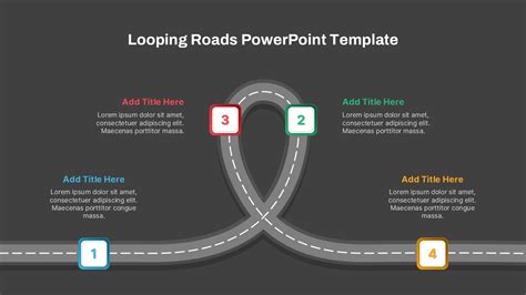 Looping Road Powerpoint Template Slidebazaar Looping Road Powerpoint Template Slidebazaar