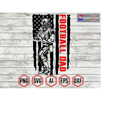 Football Dad Svg Football Svg Tattered Us Flag Svg Americ Inspire