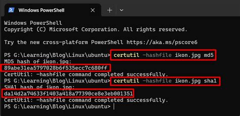 Cara Mengecek Hashfile Menggunakan Certutil Di Powershell Windows