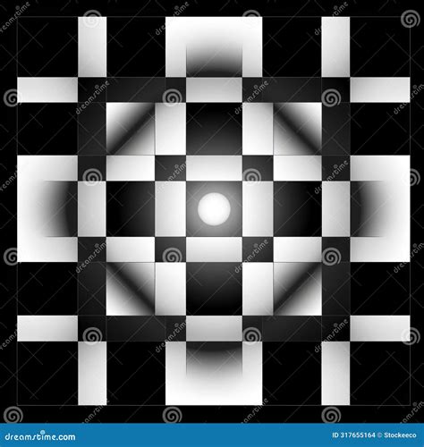 Creating Alternating Black And White Squares In 4x4 Grid Stock