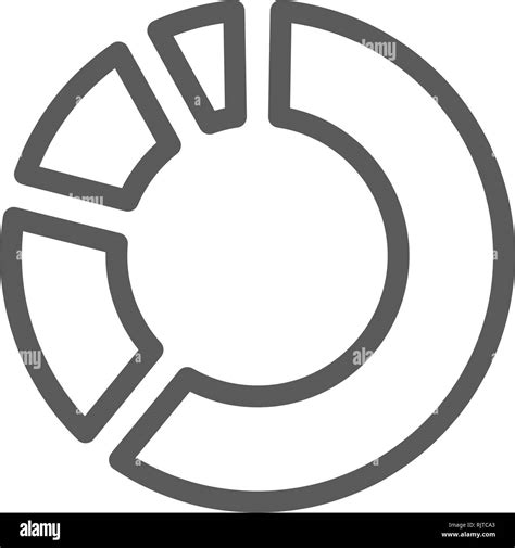 Circle Percentage Diagram Line Icon Stock Vector Image Art Alamy