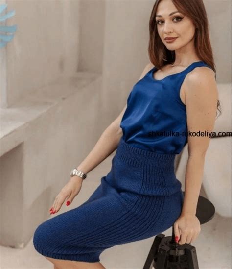 ЮБКА КАРАНДАШ СПИЦАМИ Волшебный клубочек ВКонтакте