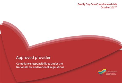 Fdc Approved Provider Compliance Responsibilities Acecqa Early