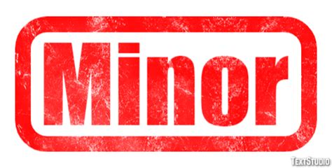 minor text effect and logo design word