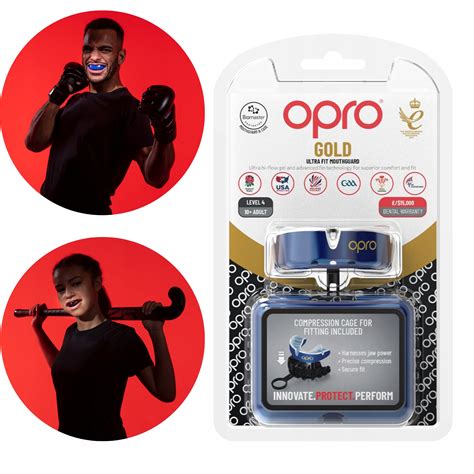 OCHRANIACZ NA ZĘBY OPRO GOLD SZCZĘKA BOKSERSKA ŻELOWA NIEBIESKI UNISEX OPRO