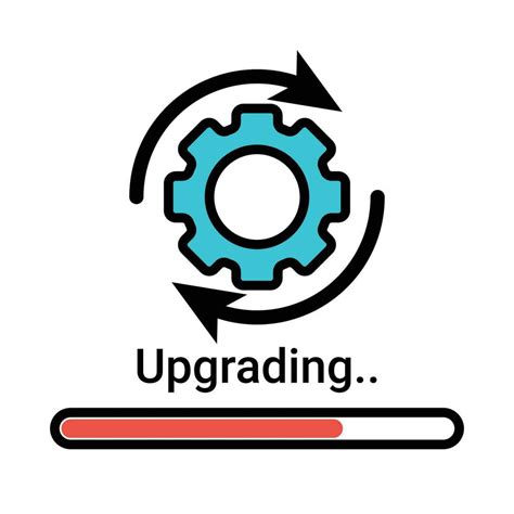 Update Vector Icon Upgrade System Sign Installing Software Gear Settings Application Update