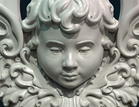 Angel Cherub Bas Relief Flippednormals