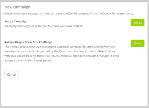 viewing and creating campaigns quoox knowledge base