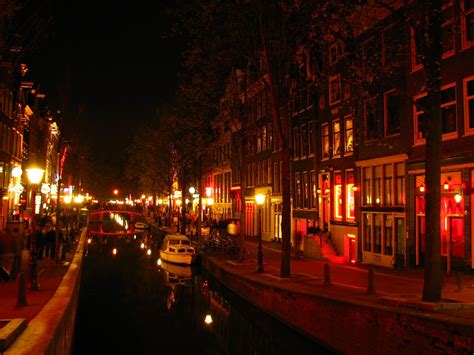 Courtesan Luxuriant Woman Red Light District Of Amsterdam