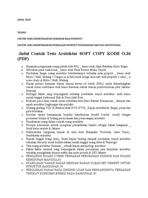 Judul Tesis Pdf