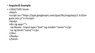 AngularJS Introduction How To Run Angular PPT