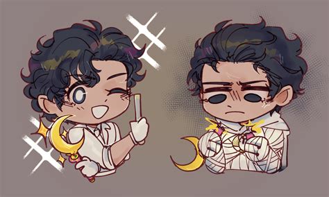 Lil Sailor Moon Knight Doodle I Love These Two Sillies Oc Rmoonknight
