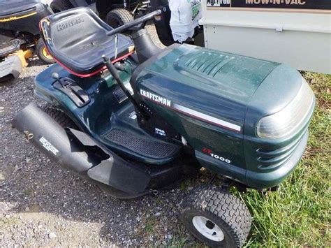 Craftsman Lt1000 Lawn Tractor With 42 Deck Bad Engine For Parts Or