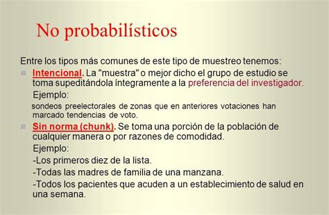 Cual Es La Diferencia Entre Muestreo Probabilistico Y No Probabilistico