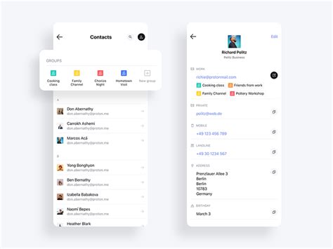 Protonmail All Your Contacts In One Place By Ewa Baldys For Boana On