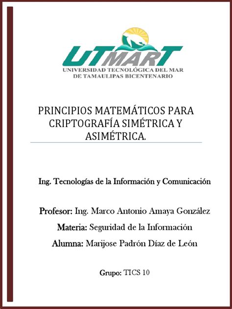 Criptografia Simetrica Y Asimetrica Pdf Criptografía Clave Criptografía