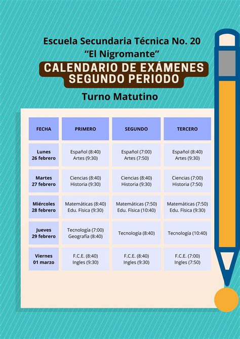 🌟 ️segundo Periodo Esc Sec Técnica 20 El Nigromante Facebook