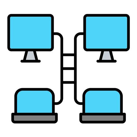 Premium Vector System Netowrk Flat Illustration