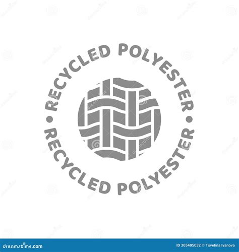 Recycled Polyester Vector Label Stock Vector Illustration Of Textile