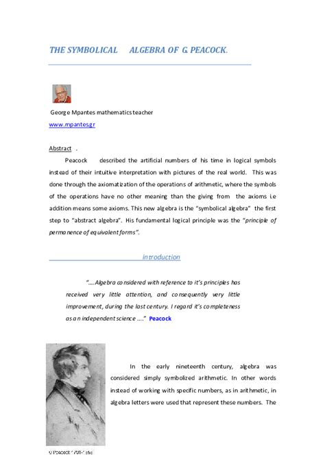 pdf the liberation of algebra from arithmetic symbolic algebra of g