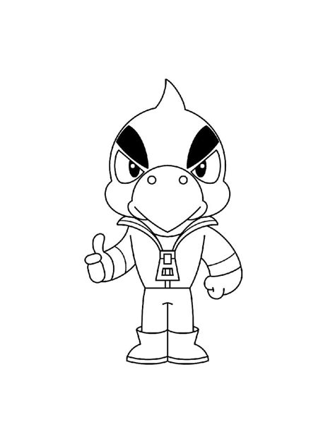 8 Bit Kleurplaat Brawl Stars Crow Brawl Stars Ausmalbilder 2020 Porn
