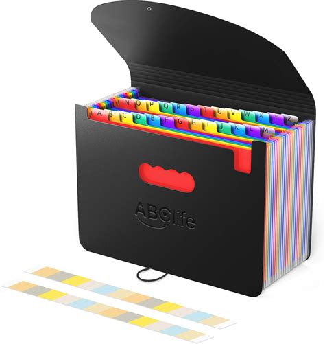 Dokumentenmappe A Fächer Fächermappe Sortiermappe Bunte Datei Ordner Regenbogen Aktenordner