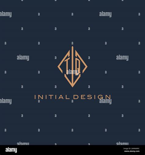 Monogram TQ Logo With Diamond Rhombus Style Luxury Modern Logo Design