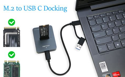 Station D Accueil M 2 Vers USB RIITOP Adaptateur De Lecteur SSD M 2