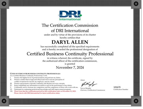 Daryl Allen Cbcp Professor Pmp Senior Mil Advisor On Linkedin